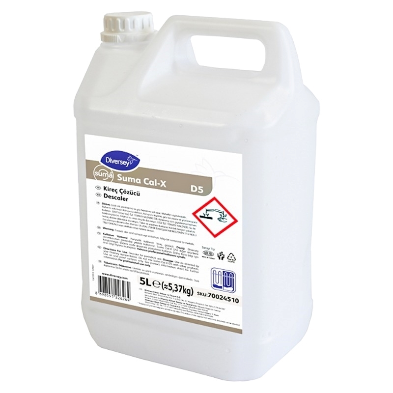 Diversey Suma Cal-X D5 Bulaşık Makinası Kireç Çözücü 5 L. Tedamax ...